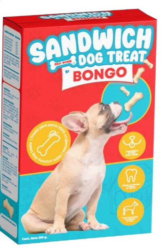 BONGO SANDWICH BONE DOG TREAT | Representaciones EGM