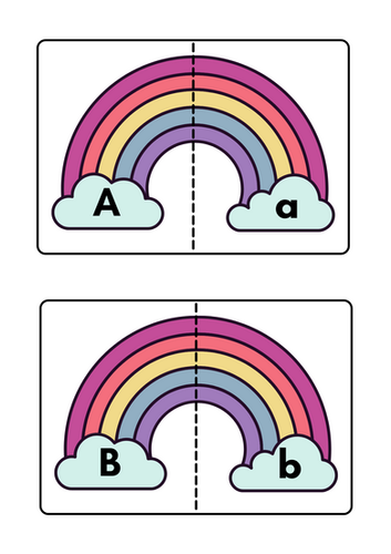 Rainbow Alphabet Upper and Lower Case Match (Free Resource) | A Play ...
