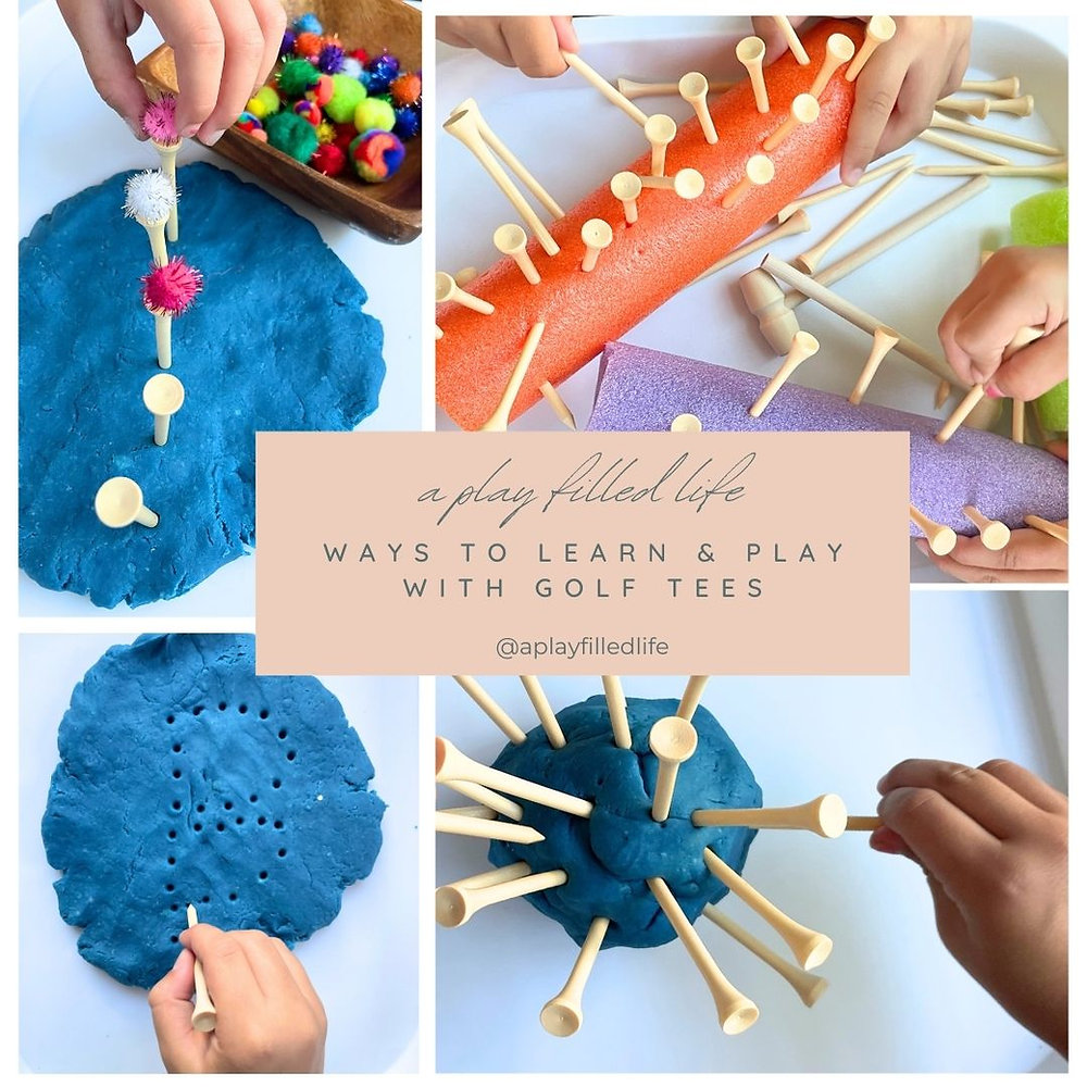 Seven Ways to Learn & Play with Golf Tees