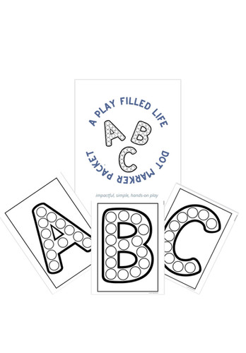 Dot Marker Alphabet Book- uppercase | A Play Filled Life