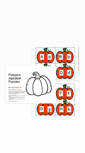 Pumpkin Alphabet Puzzles | A Play Filled Life