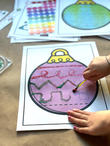 Christmas-Themed Fine Motor Packet | A Play Filled Life
