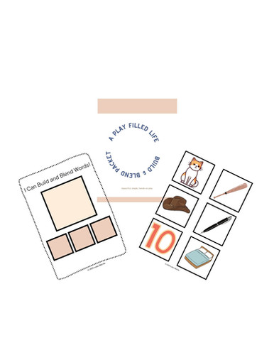 I Can Build & Blend Word Cards | A Play Filled Life