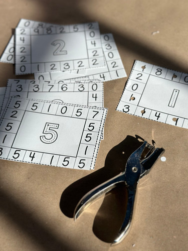 Hole Punch Numbers | A Play Filled Life