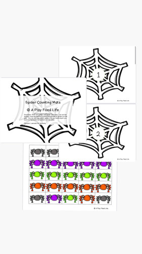 Spider Counting Mats 1-10 | A Play Filled Life