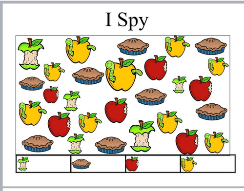 Apple-themed I SPY | A Play Filled Life
