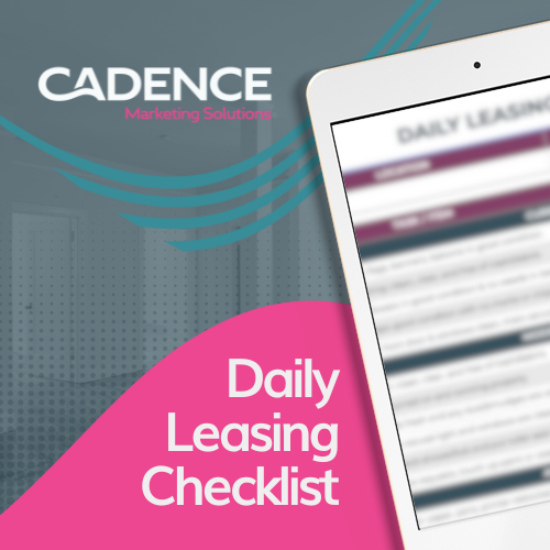 Daily Leasing Checklist | Cadence Marketing Solutions