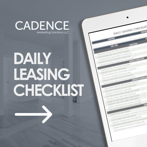Daily Leasing Checklist | CMS Website