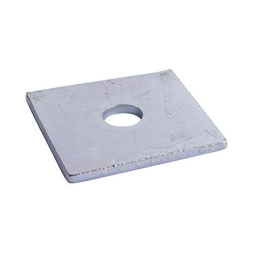 M10 x 50 x 50 x 3 Square Plate Washer - BZP | Foxhills Timber