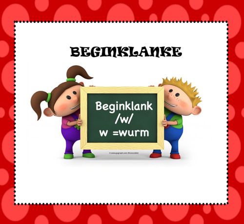 Beginklanke: w, y,z | Spraakterapie HUB