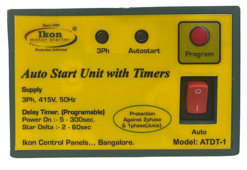 Three Phase Auto Switch With Timer | Ikon Control Panels