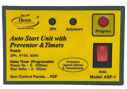 Auto Start Unit With Preventer And Timer | Ikon Control Panels