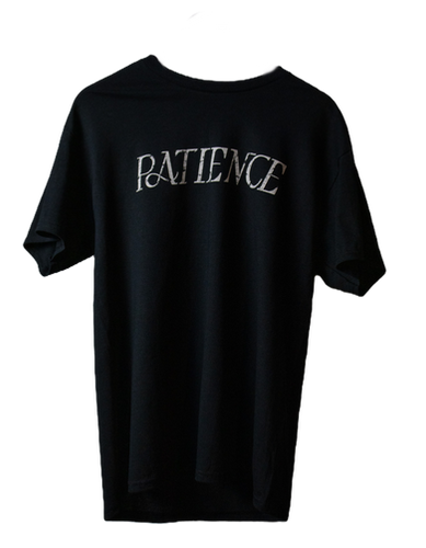 Black 'Patience' Logo T-Shirt | Patience Band Uk