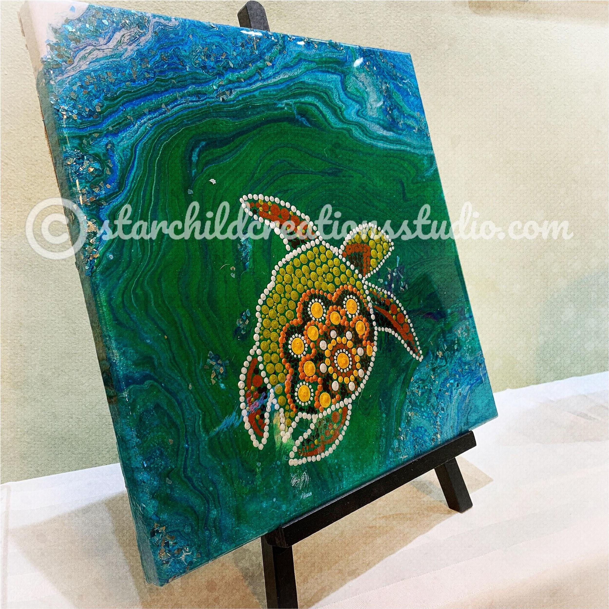 Original Fluid Art Canvas | Starchild Creations Studio