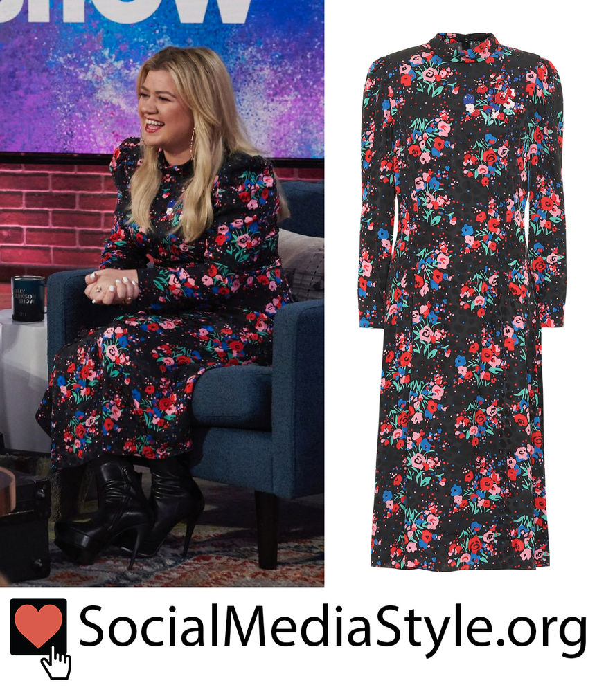 Kelly Clarkson’s floral print dress from The Kelly Clarkson Show