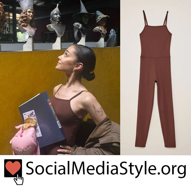 Ariana Grande's brown unitard