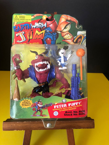 Earthworm Jim, 1995, Playmates Monstrous Peter Puppy and Peter Puppy ...
