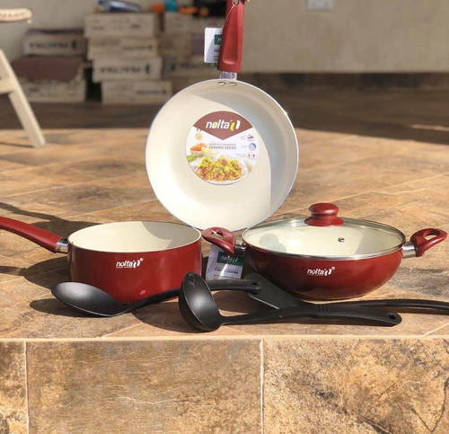 Nolta Induction Base Ceramic Coated Cookware | Mallkie