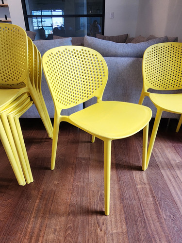Dot Sun Yellow Stackable Chair | First Call Office