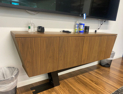 Enwork Equilibrium Walnut Credenza | First Call Office