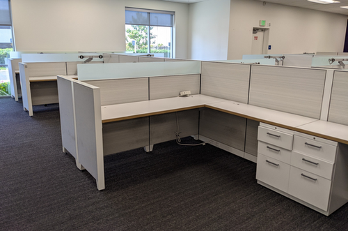 Allsteel Terrace 6'x6'x50"H Cubicle with Glass | First Call Office