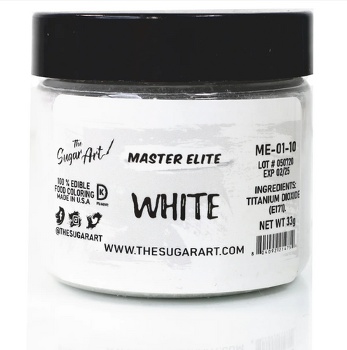 White Master Elite Powder Food Color | Sweet Sugars