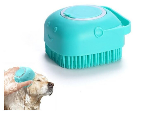 Sponge with Soap Dispenser for Dogs & Cats – Silicone Bristle Massager ...