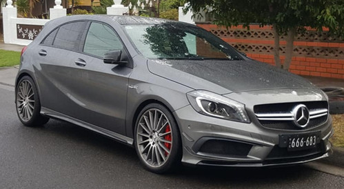Mercedes-A45-AMG-Gray-Wrap | ozara sign & sticker