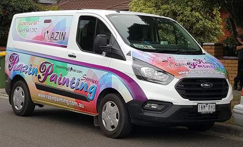 Ford Transit Custom, Van Sign, Van Graphics, Business Van sign