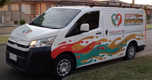 APT-Painting-Hiace-Van-Sign-Partial-Wrap | ozara sign & sticker