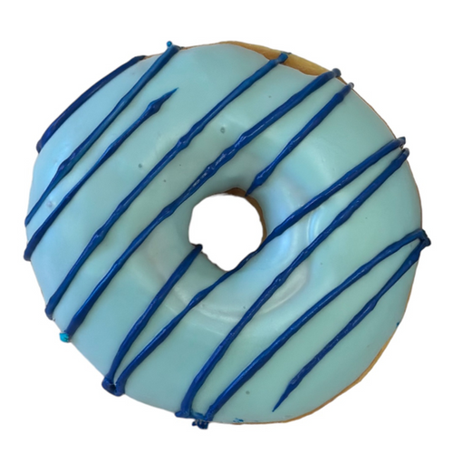 Father's Day Blue Drizzle Donut Ring | Bad Boy Bakehouse