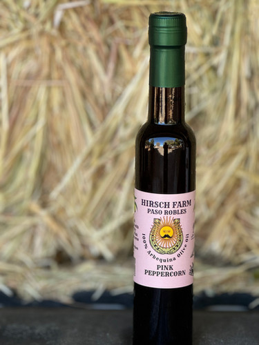Pink Peppercorn Olive Oil 200ml | Hirsch Farm Paso