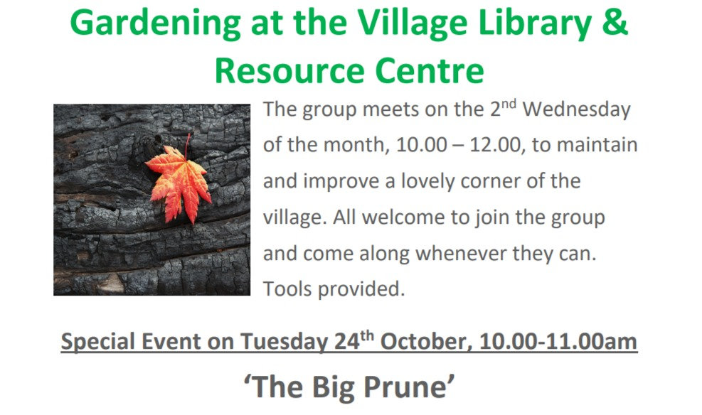 Gardening at the Village Library & Resource Centre | wickhammarket