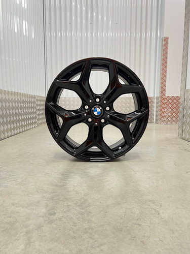 BMW X1 F48/X2 F39 18 INCH GENUINE SET OF 4 WHEELS IM COSTUM GLOSS BLACK ...
