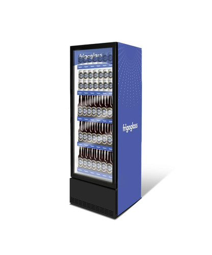 FRIGOGLASS VG-370 [R134a] Visi Cooler Single Door, 370 Liters, Black ...