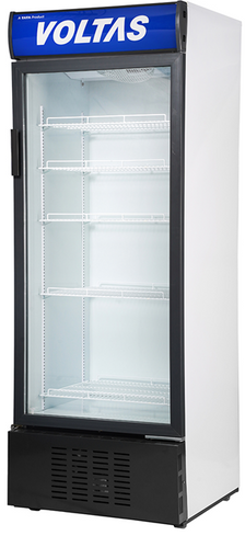 Voltas VC450 Visi Cooler Single Door, 450 Liters, Black | FreezerBazaar
