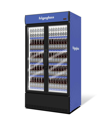 FRIGOGLASS VG-1000 [R134a] Visi Cooler Double Door, 1000 Liters, Black ...