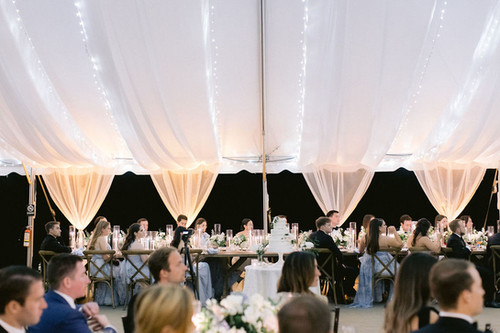 Drape Canopy - Sheer | Wedding Lighting Co