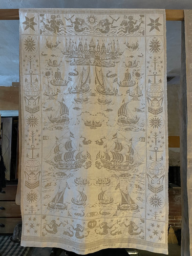 Linen Damask Napkin—The Haarlem Fleet | theburroughsgarret