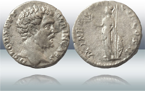 Denario de Clodio Albino. RIC IV 7. MINER PACIF COS II. Minerva.