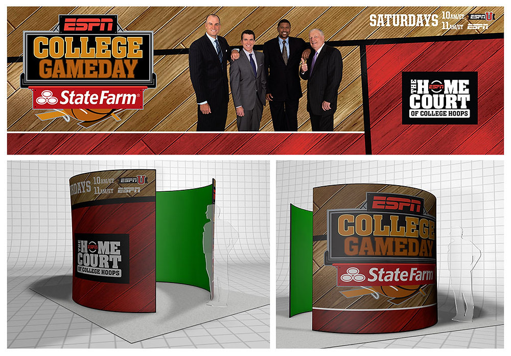 ESPN College Gameday | Green Screen Booth Design