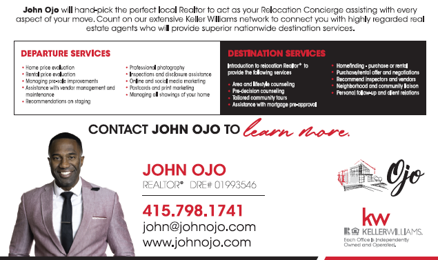 MOVING OUT OF THE AREA | John Ojo, Sacramento Realtor,