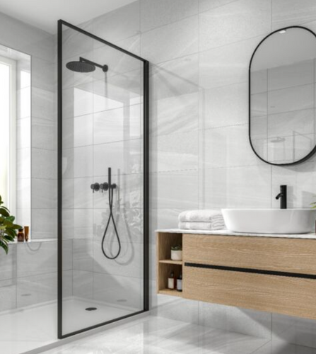 Anderley Light Grey Polished Glazed Porcelain Wall & Floor Tile ...