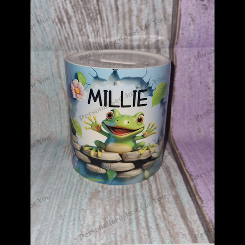 Personalised 3D Frog Money Box | personalised