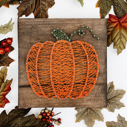 Pumpkin String Art Kit (Large) | Knot Really Art