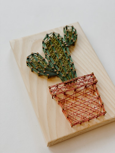 Cactus String Art Template | Knot Really Art