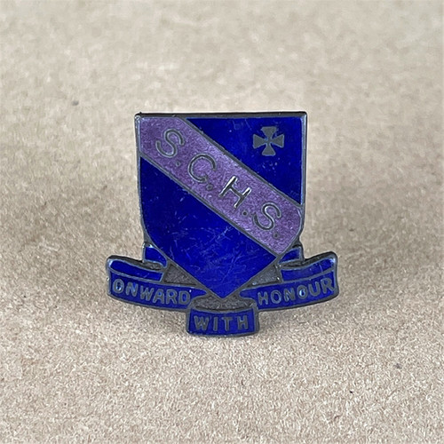 Unidentified S.C.H.S. - High School Badge | micksmedals