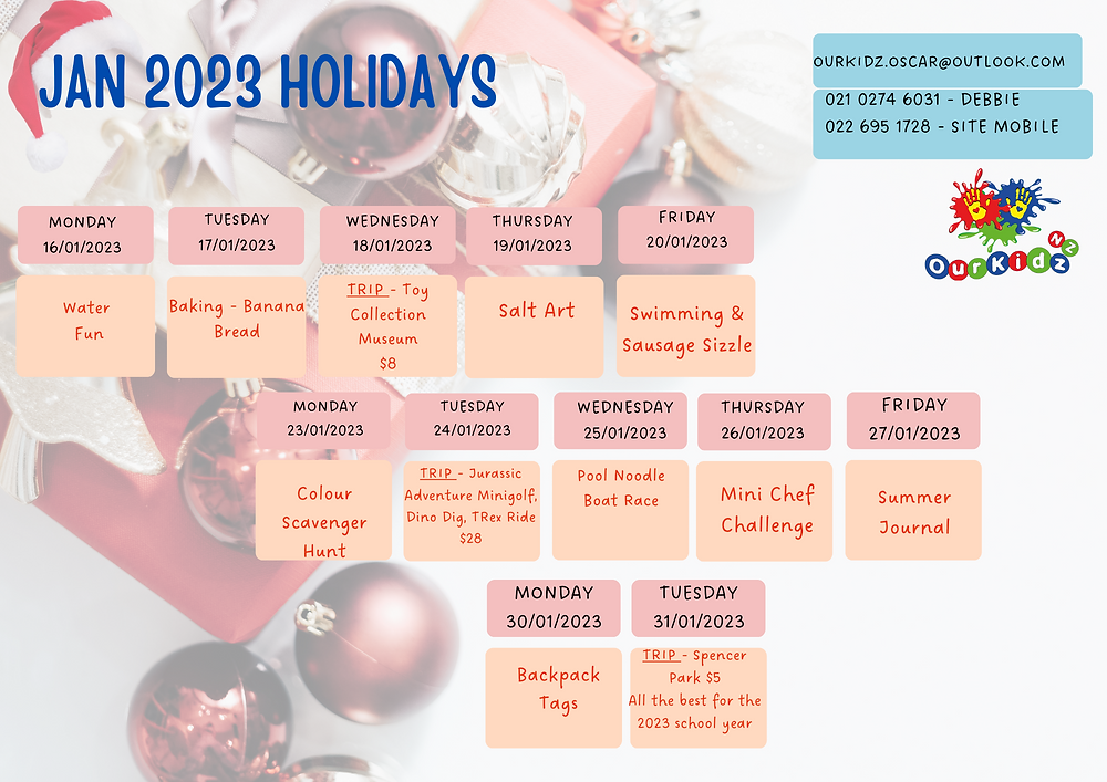 2023 January Holidays