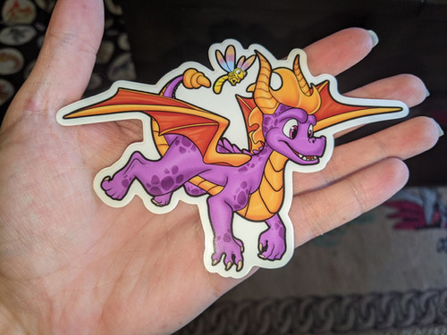 Spyro vinyl sticker | Ritz Costumes
