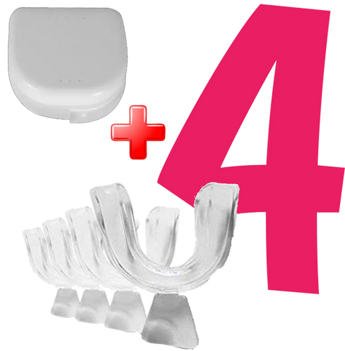 4 Guardas Dentales + Estuche de Almacenamiento | Tupromofavorita Mzt